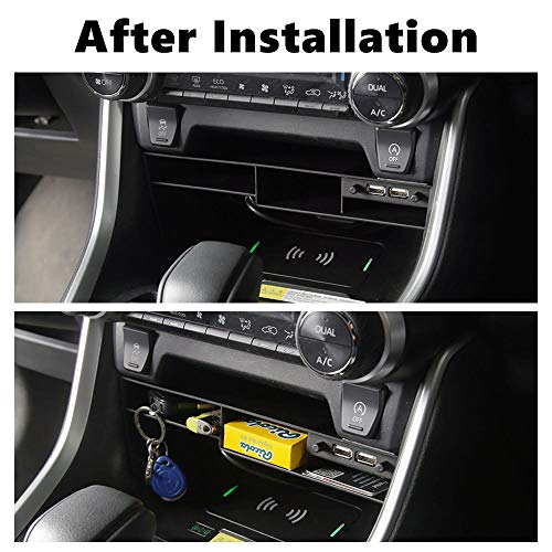 HRTECH for Toyota RAV4 Accessories 2019, 2020, 2021, with 2-USB Ports ...